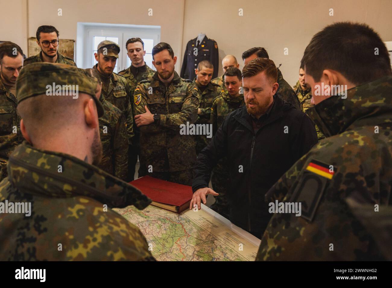 German soldiers assigned to Unteroffizierschule des Heeres toured the ...