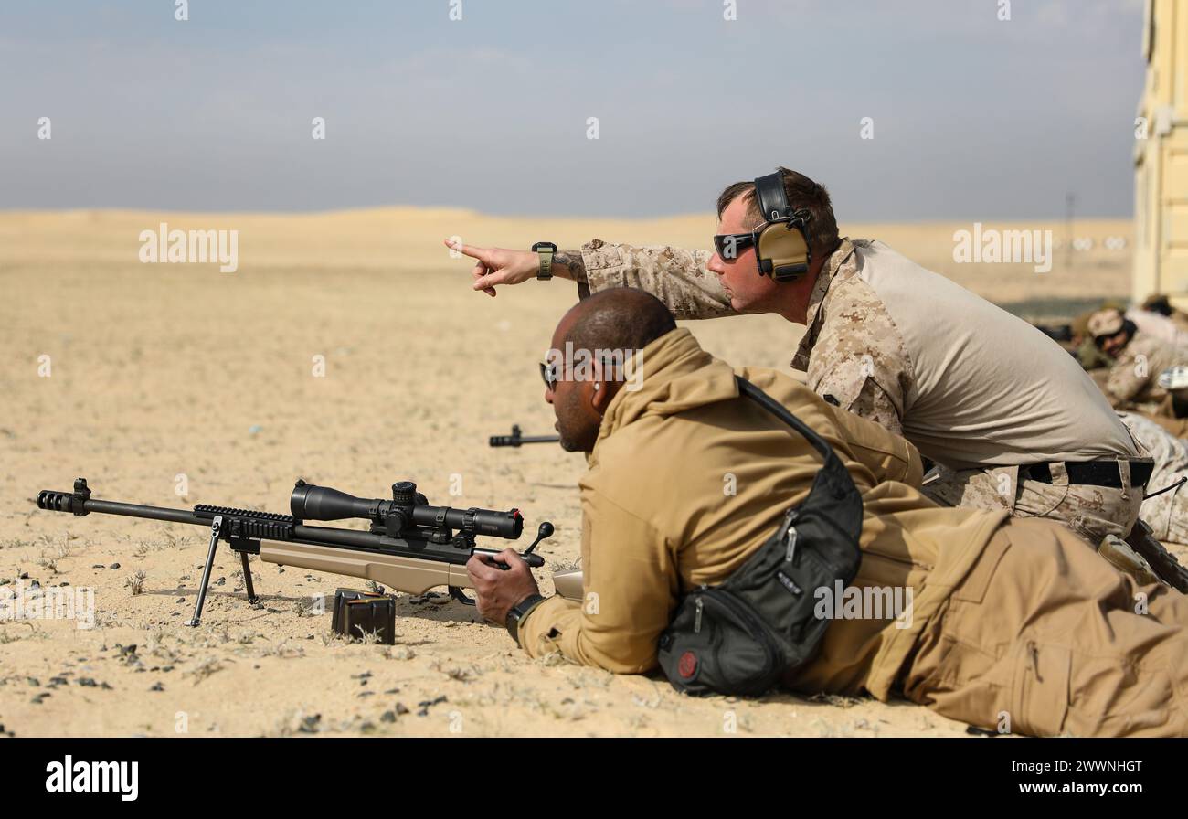 240201-M-IU565-1014 CAMP BUEHRING, Kuwait (Feb. 1, 2024) A Marine ...