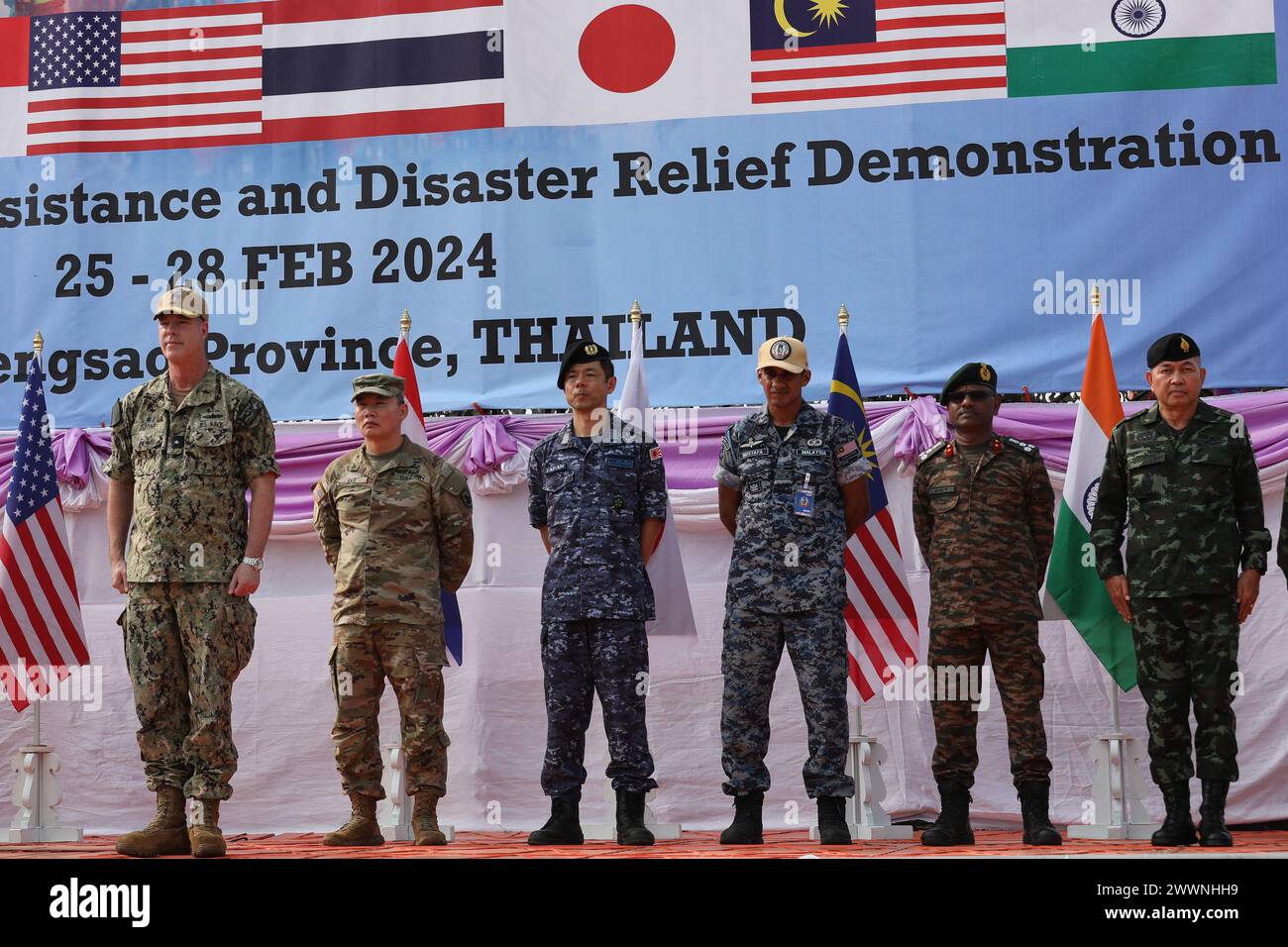 Senior U.S. military officers and allied Indo-Pacific military leaders ...