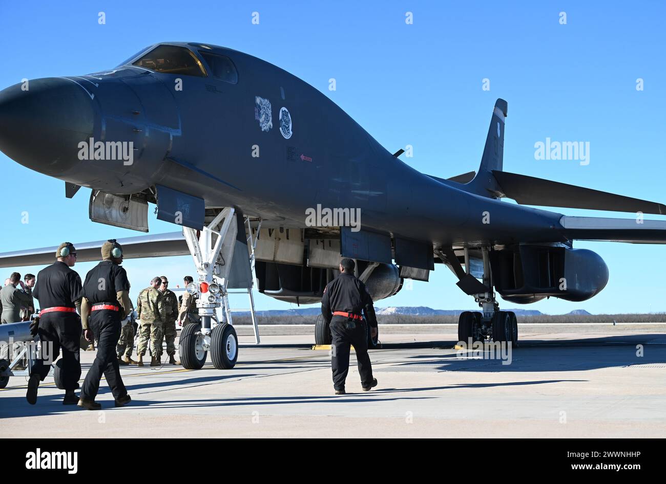 Airmen from the 28th Maintenance Group, Ellsworth Air Force Base, South ...
