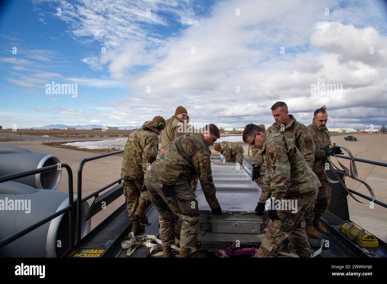 Members from the Utah Air National Guard’s 151st Wing and Air Force ...