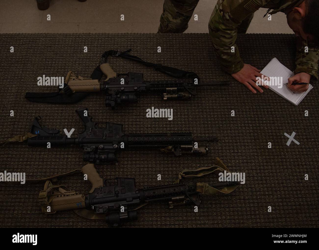 Members of the 116th Air Support Operations Squadron are issued ...