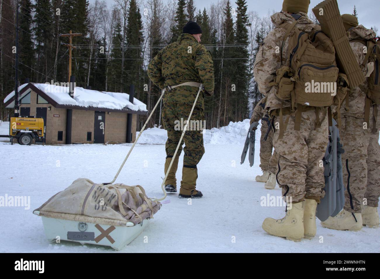 U.S. Marine Corps Sgt. Timothy Pope, an instructor with Mountain ...