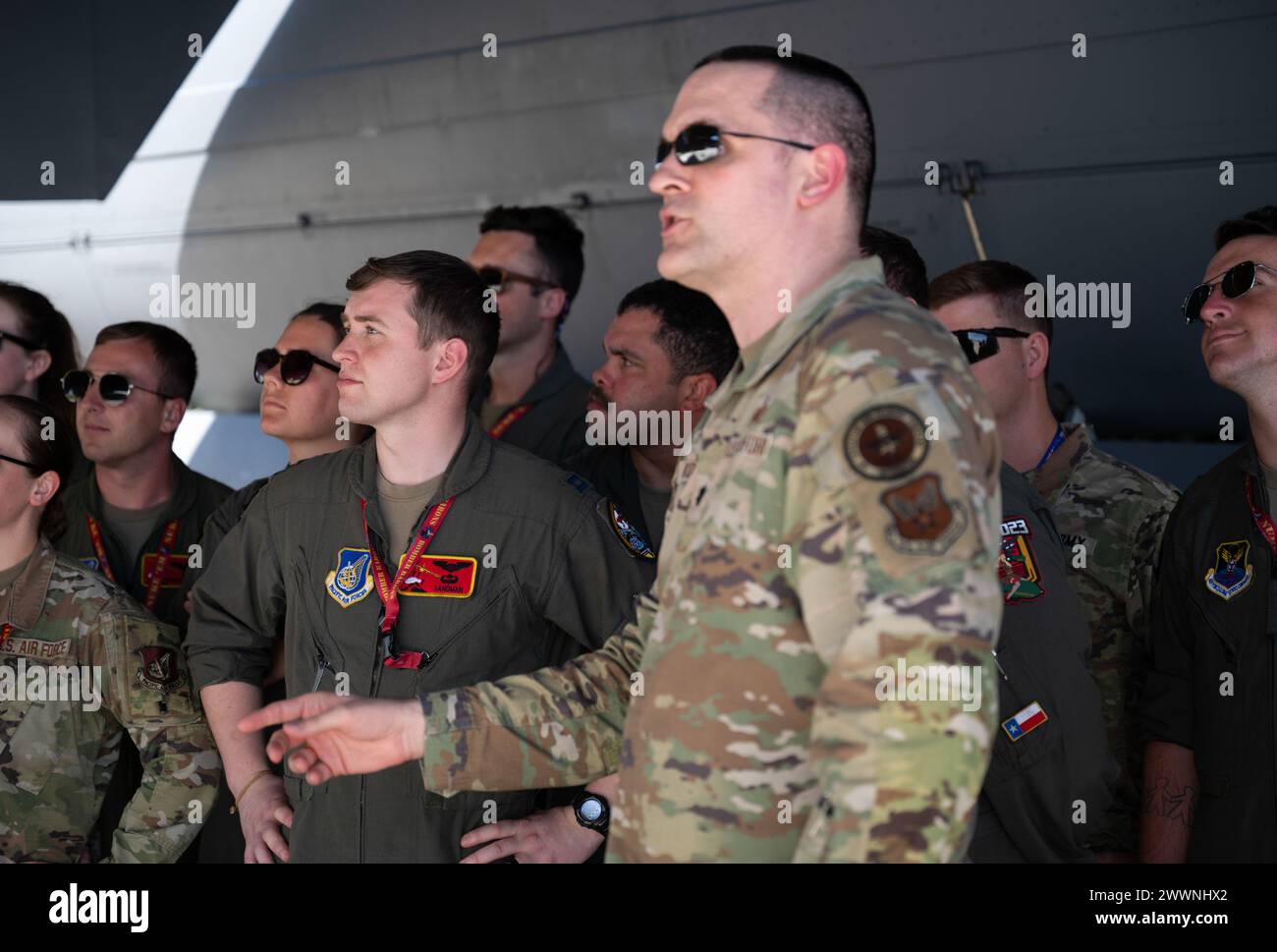 B-52 Stratofortress crews from the 23rd Expeditionary Bomb Squadron ...