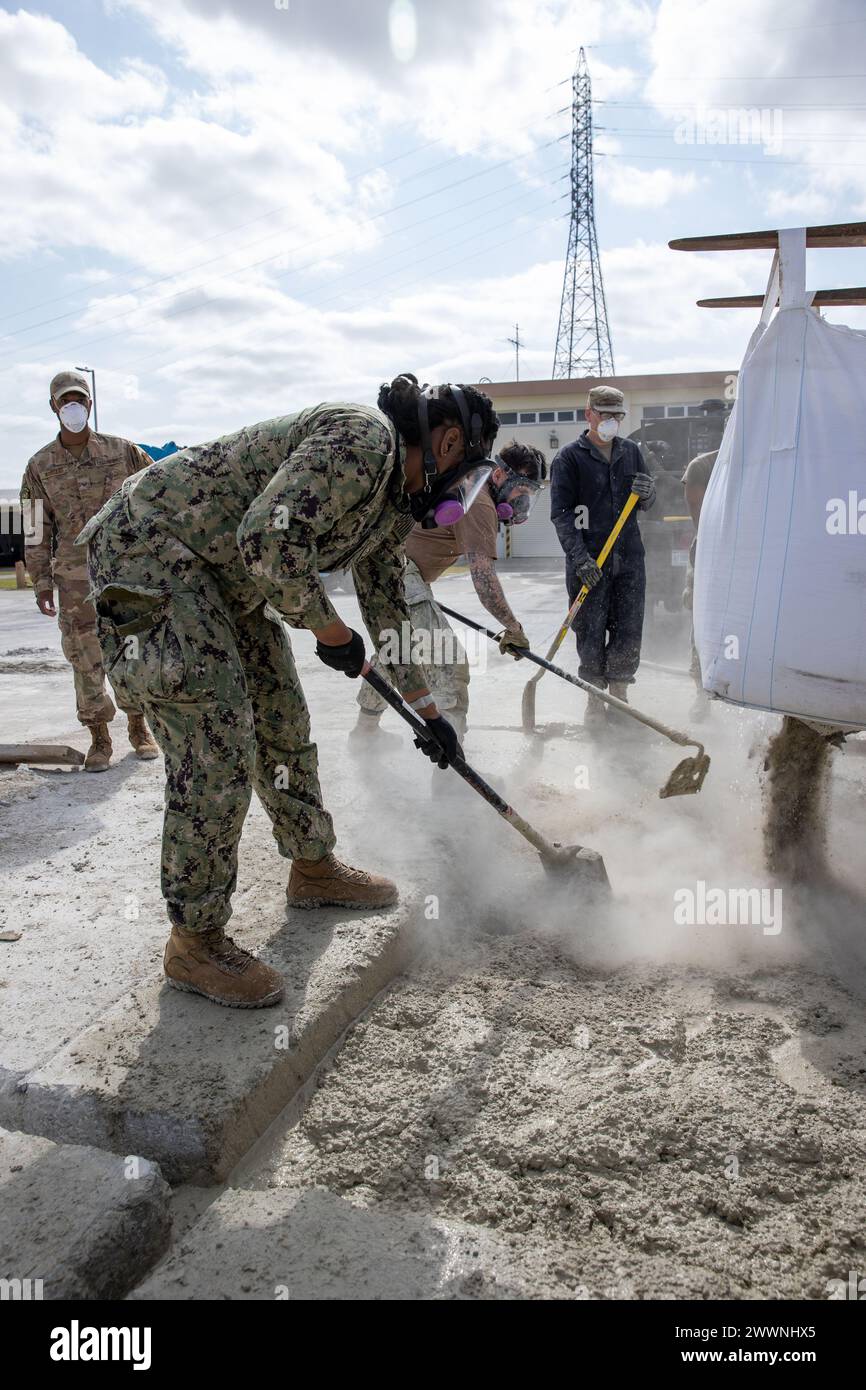 OKINAWA, Japan (Feb. 05, 2024) Seabees, assigned to Naval Mobile ...