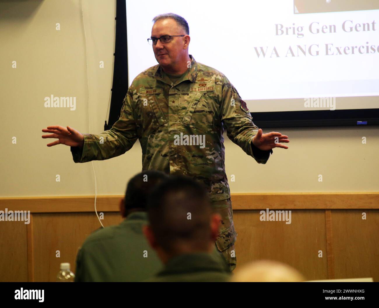 Brig. Gen. Gent Welsh, Commander, Washington Air National Guard ...