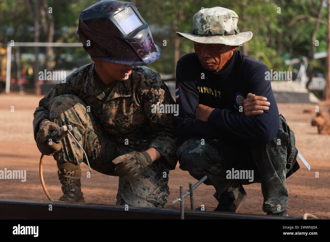 U.S. Marine Corps Lance Cpl. Kyara Lozada, a metal worker with Marine ...