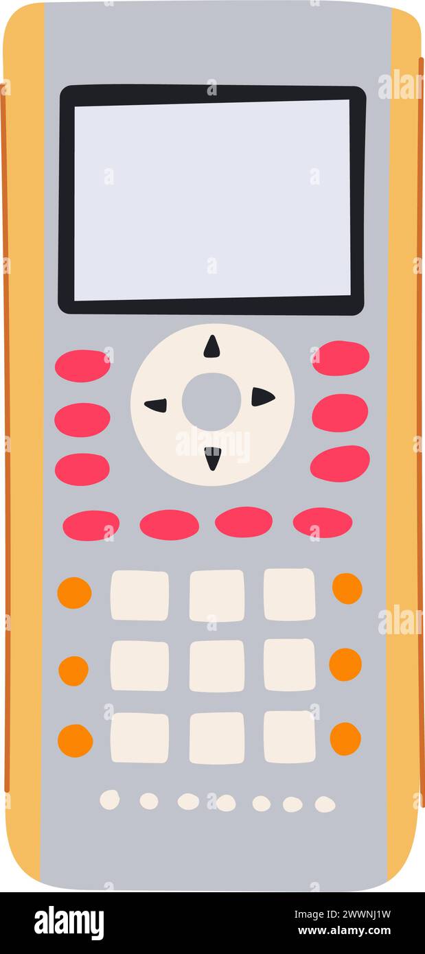 tax graphing calculator cartoon vector illustration Stock Vector Image ...
