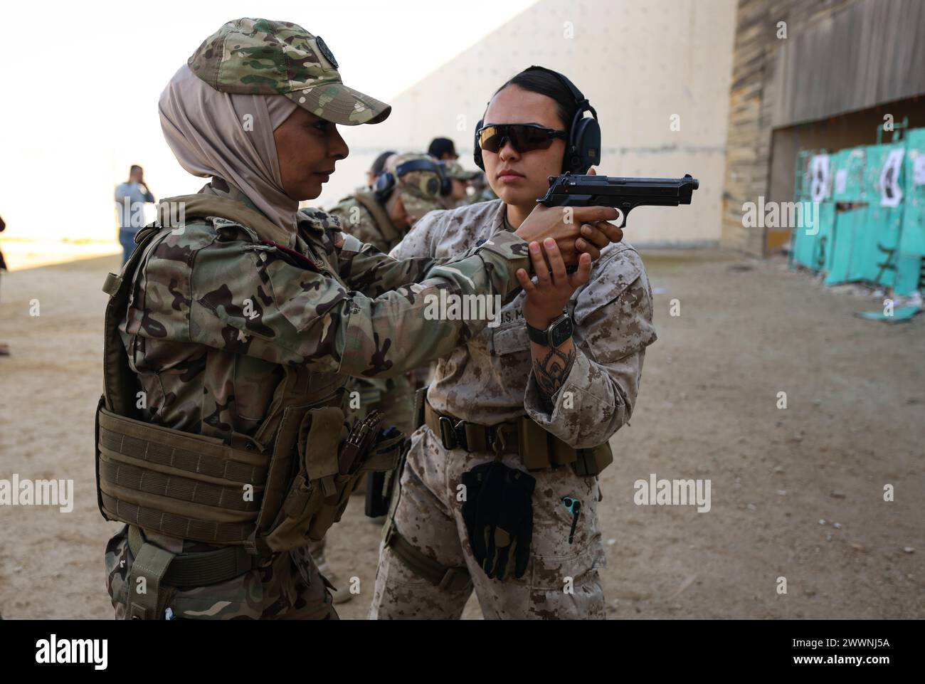 U.S. Marine Corps Sgt. Brianna Eisenhower, a combat marksmanship ...