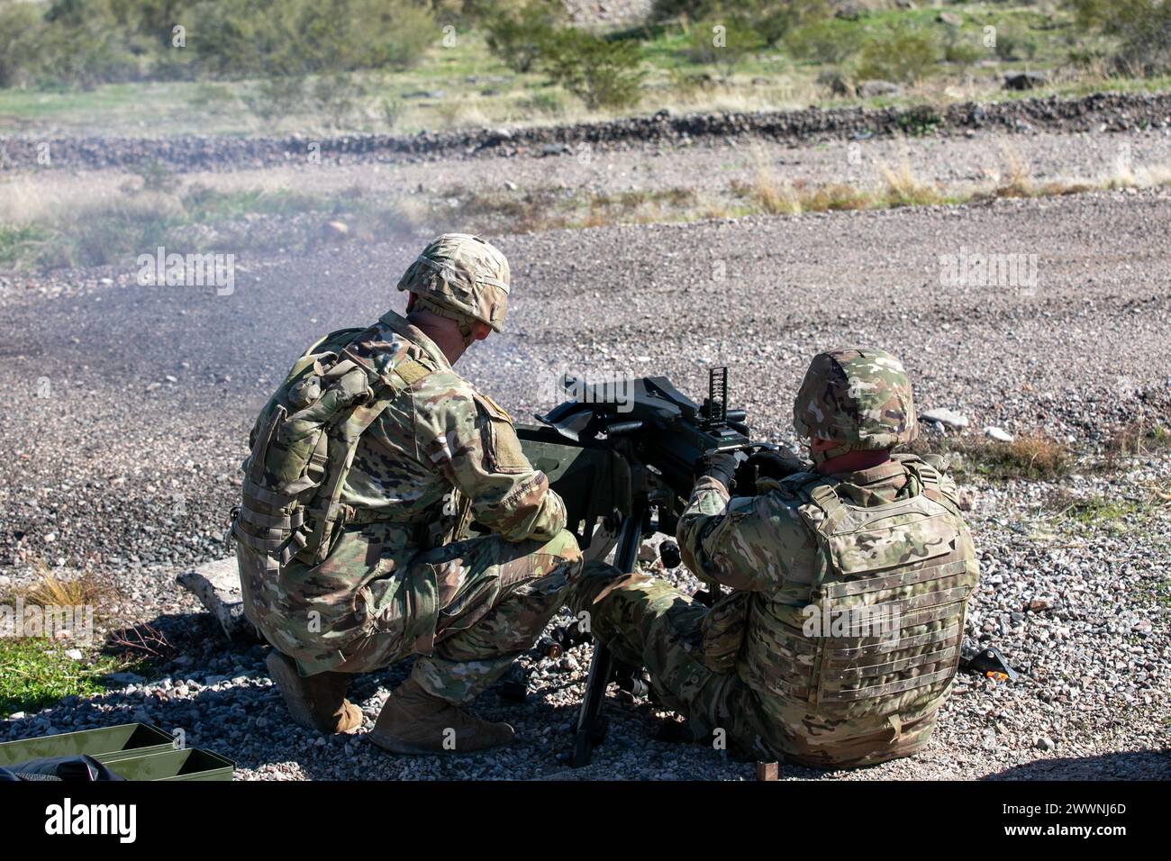 Soldiers from the 860th Military Police Company engaged in live-fire ...