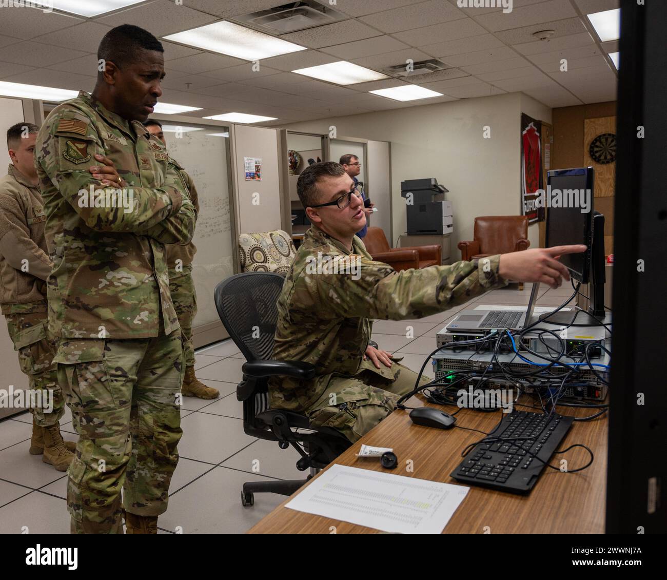 U.S. Air Force Senior Airmen Jerremy Huck, 47th Communications Squadron ...