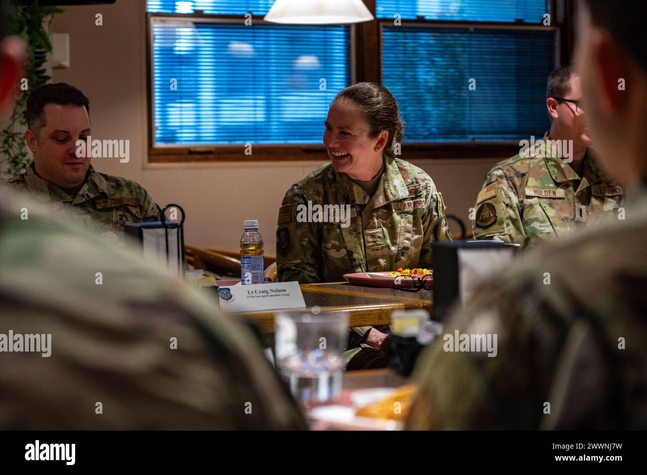 Maj. Gen. Stacy J. Huser, 20th Air Force commander, attends a field ...