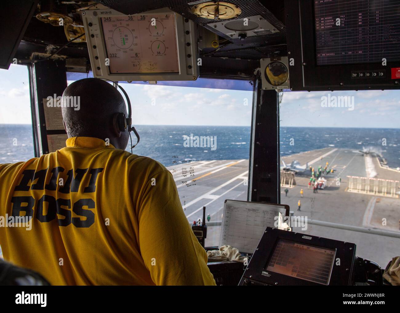 240214-N-CY569-1110 ATLANTIC OCEAN (Feb. 14, 2024) Cmdr. Kellen Smith ...