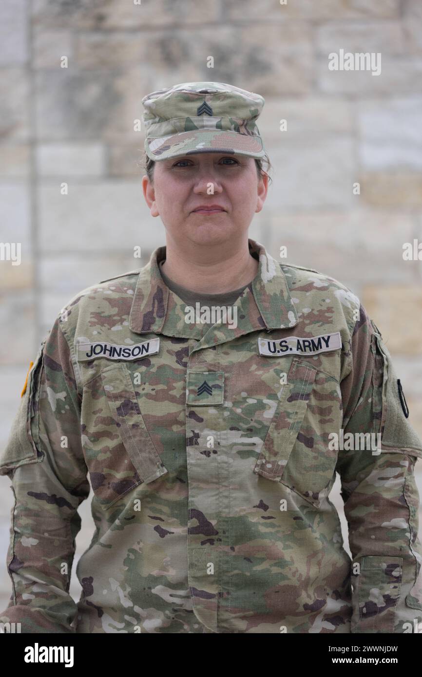 U.S. Army Sgt. Jennifer Johnson, a religious affairs non-commissioned ...