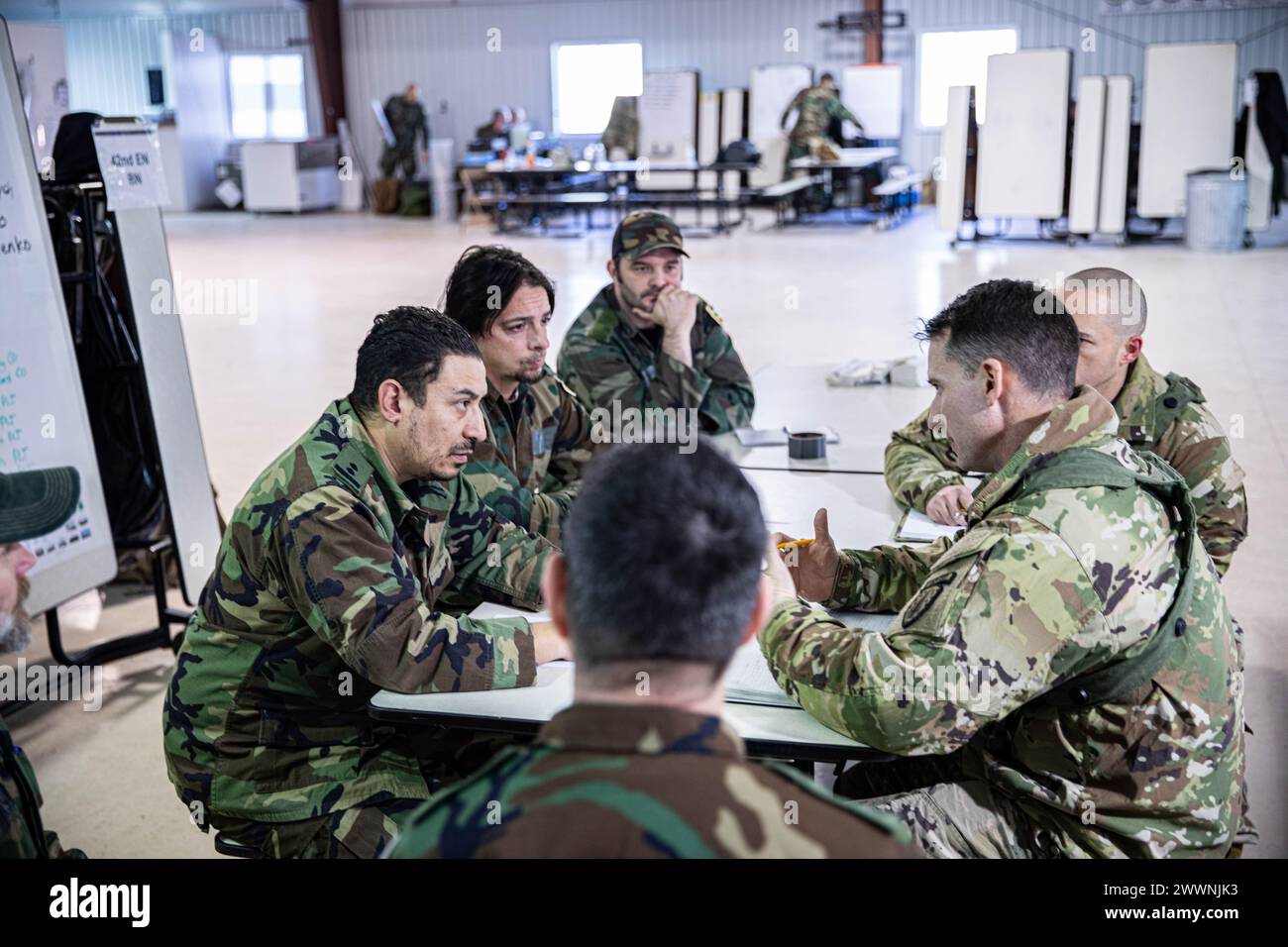 U.S. Army Advisors from 54th Security Force Assistance Brigade perform ...