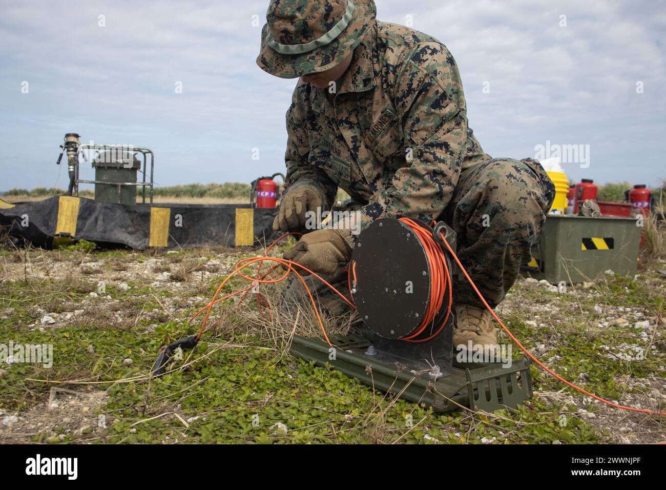 U.S. Marine Corps Cpl. Andrew Tregear, a bulk fuel specialist with ...