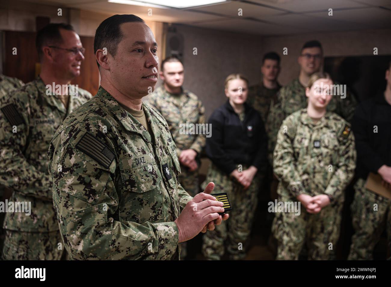 NORFOLK (Feb. 14, 2024) Cmdr. Jamie Joe Diaz, Chief of Staff ...