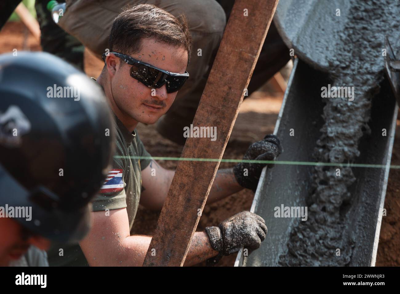 U.S. Marine Corps Cpl. Dallas Combs, a combat engineer with Marine Wing ...