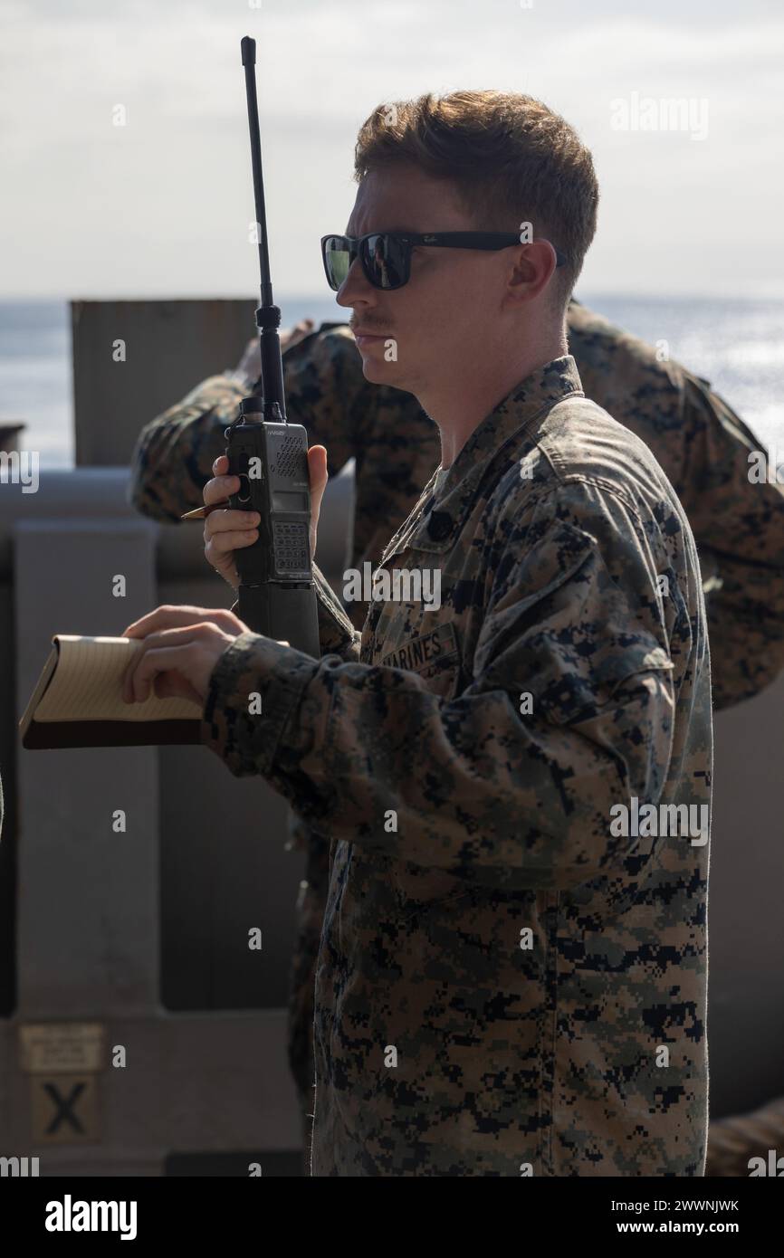 U.S. Marine Corps Staff Sgt. Joshua Waddell, a fire support Marine with ...