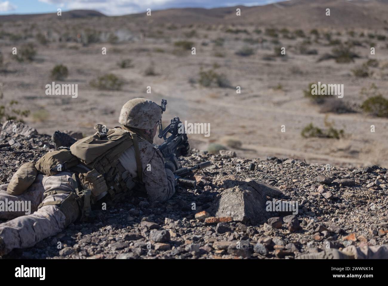 U.S. Marine Corps Lance Cpl. Anton Vucenik, a rifleman with Fox Company ...