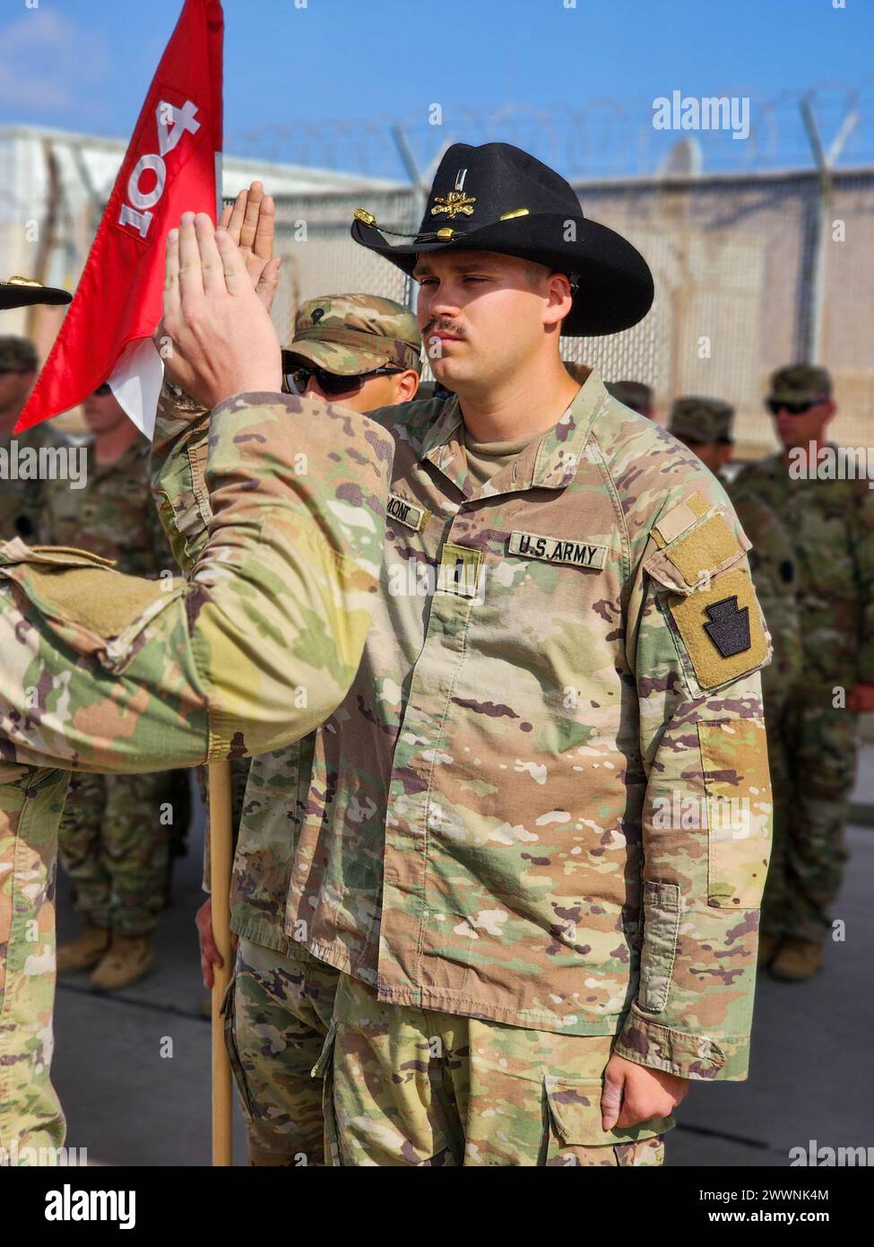 U.S. Army 2nd Lt. Justin Ziegmont, a platoon leader with Alpha Company ...