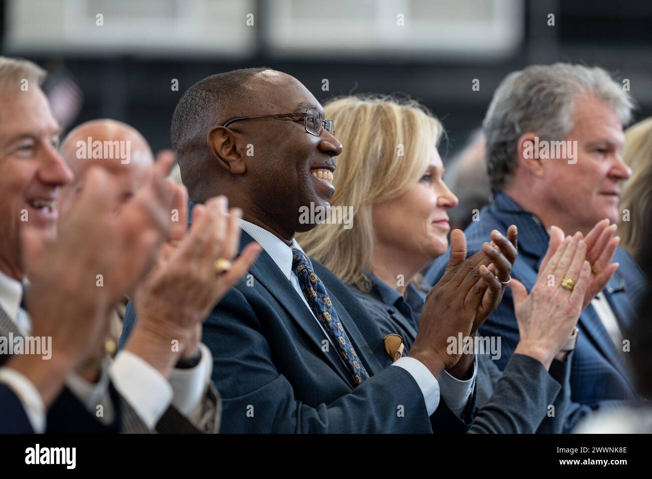 Public officials, members of the the Alabama National Guard, and others ...