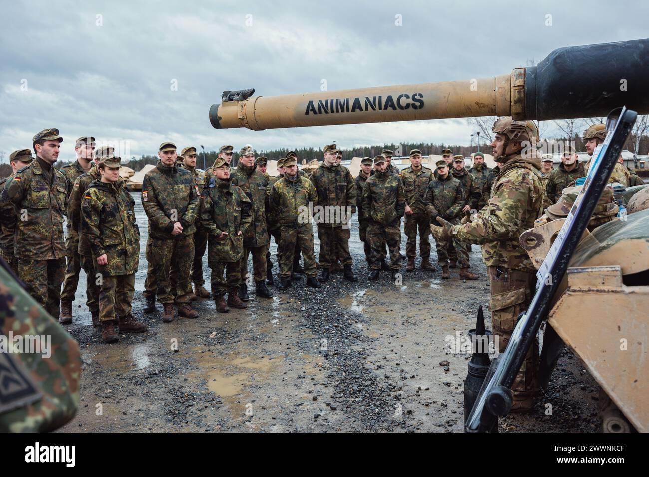 German soldiers assigned to Unteroffizierschule des Heeres toured the ...