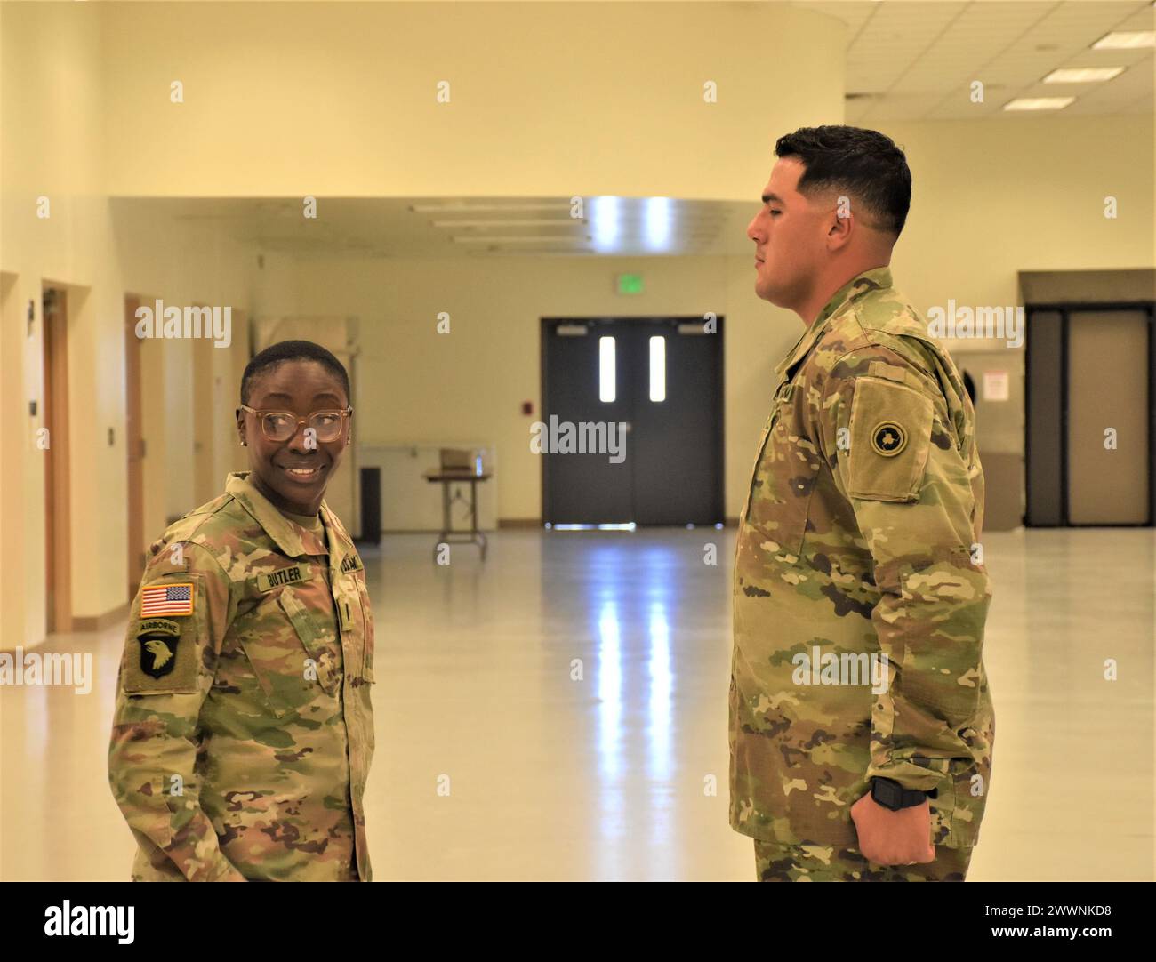 1st Lt. Kiera Butler, commander, Headquarters and Headquarters ...