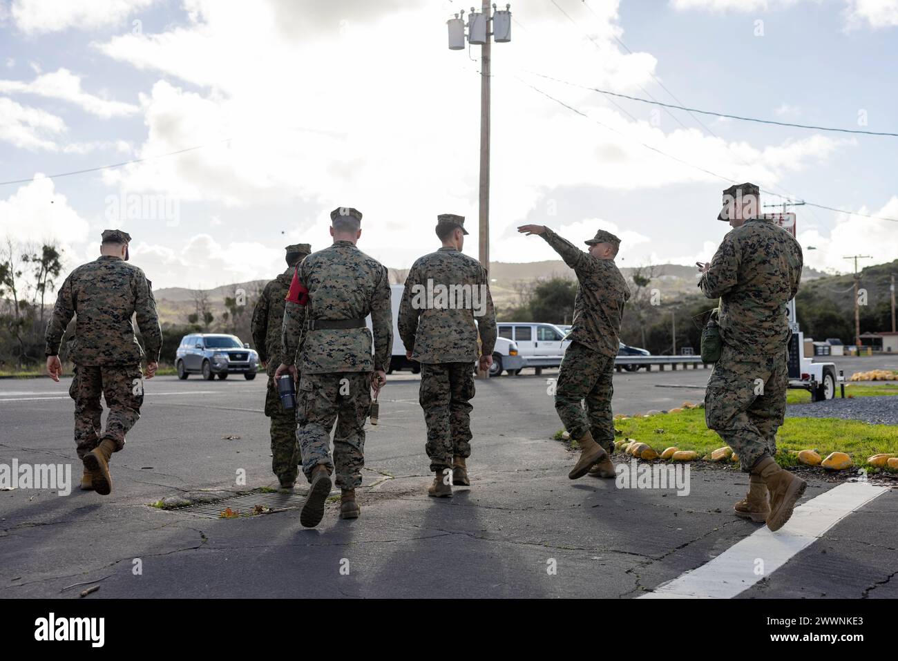 U.S. Marines with 1st Civil Affairs Group Force Headquarters Group, I ...