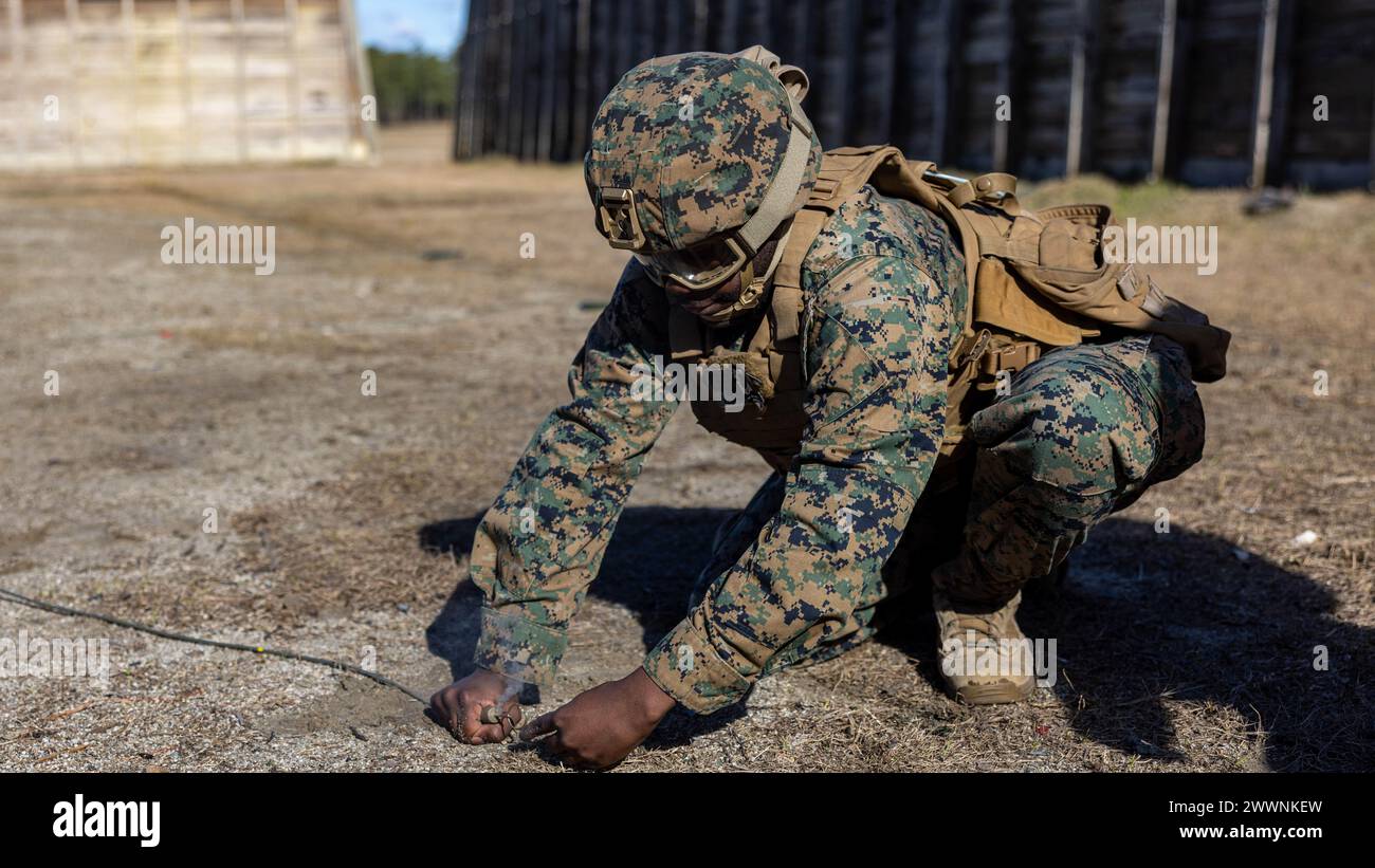 U.S. Marine Corps Lance Cpl. Ronaldo Hodge, a supply chain and materiel ...