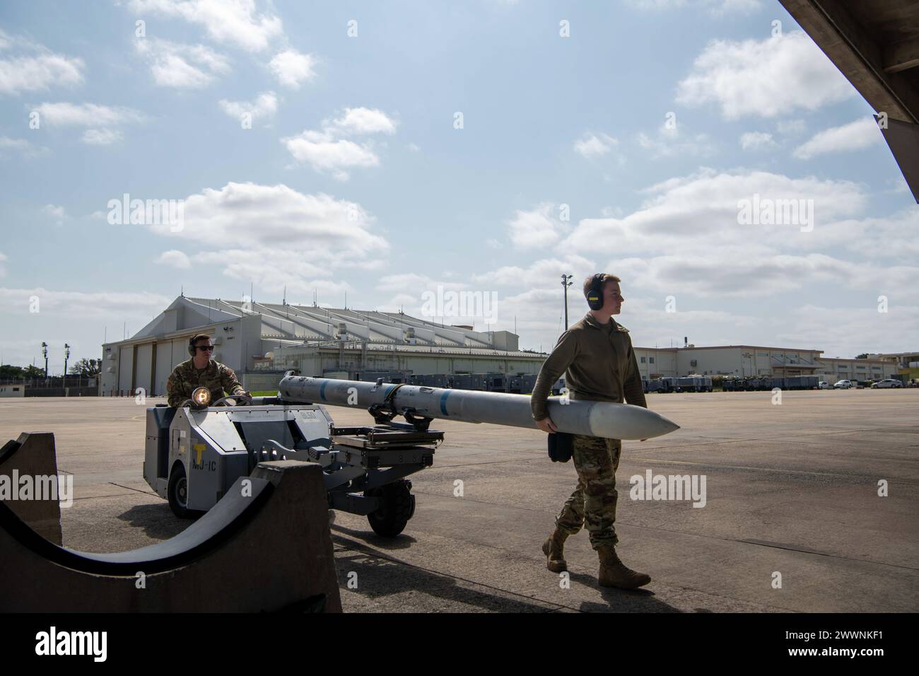 U.S. Air Force Staff Sgt. Ashley Singleton, right, 4th Fighter ...