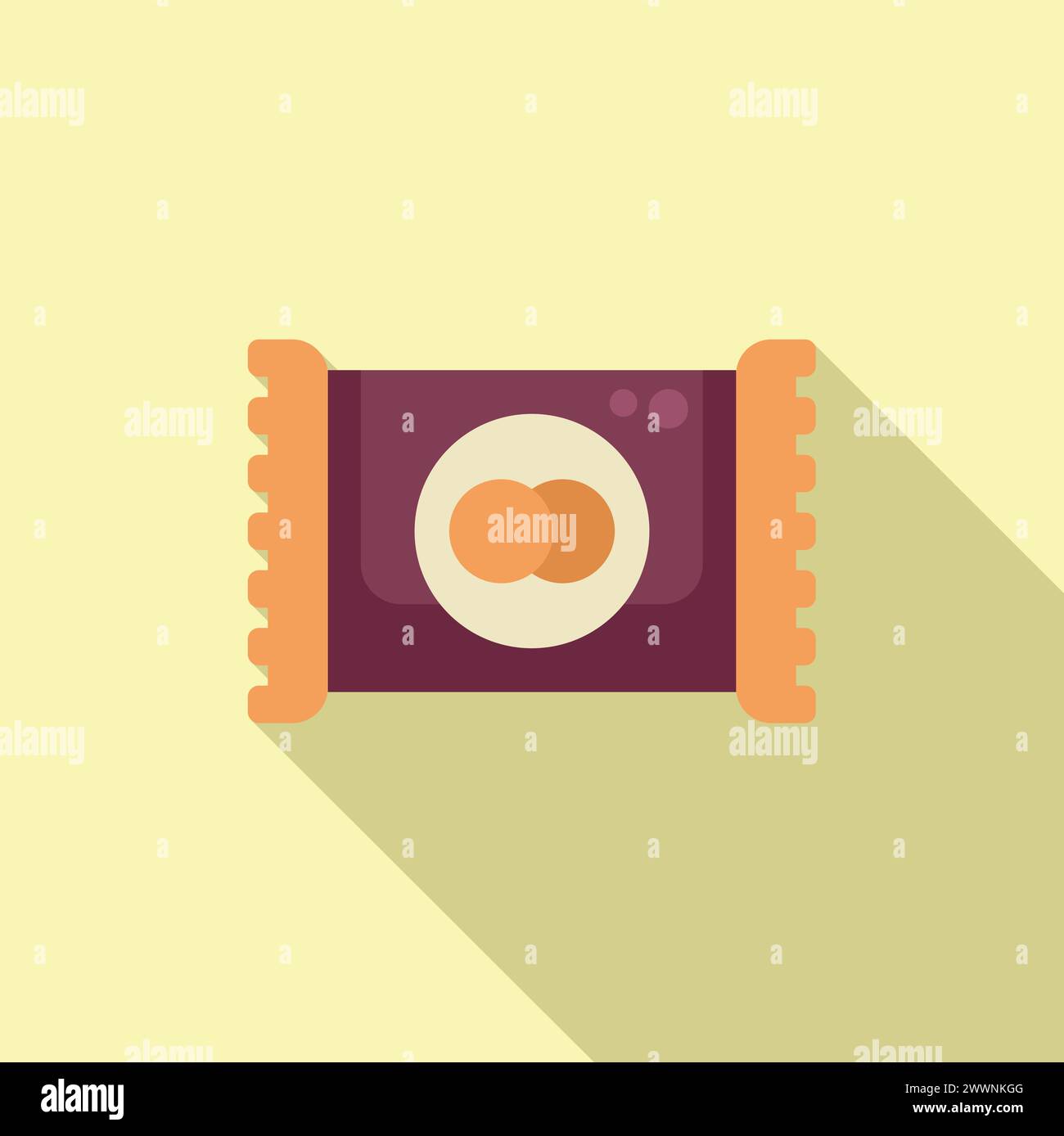 Cookies cereal food icon flat vector. Shop tasty meal. Food product ...