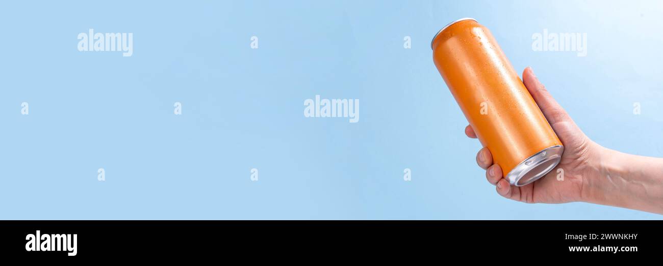 RTD Cocktail or mocktail, Ready to Drink canned beverage in colorful ...