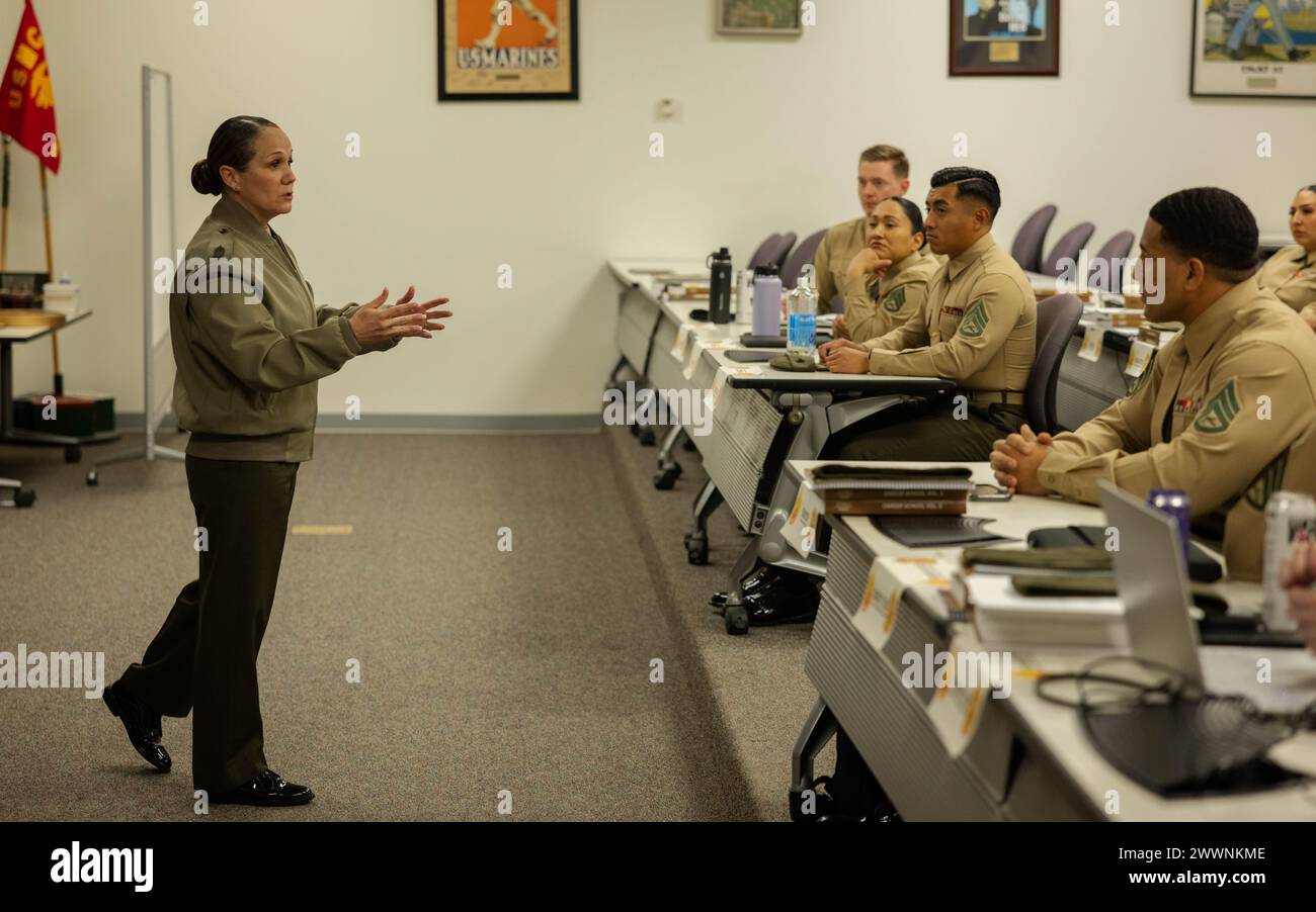 U.S. Marine Corps Sgt Maj Jacqueline Townsel, sergeant major, Marine ...