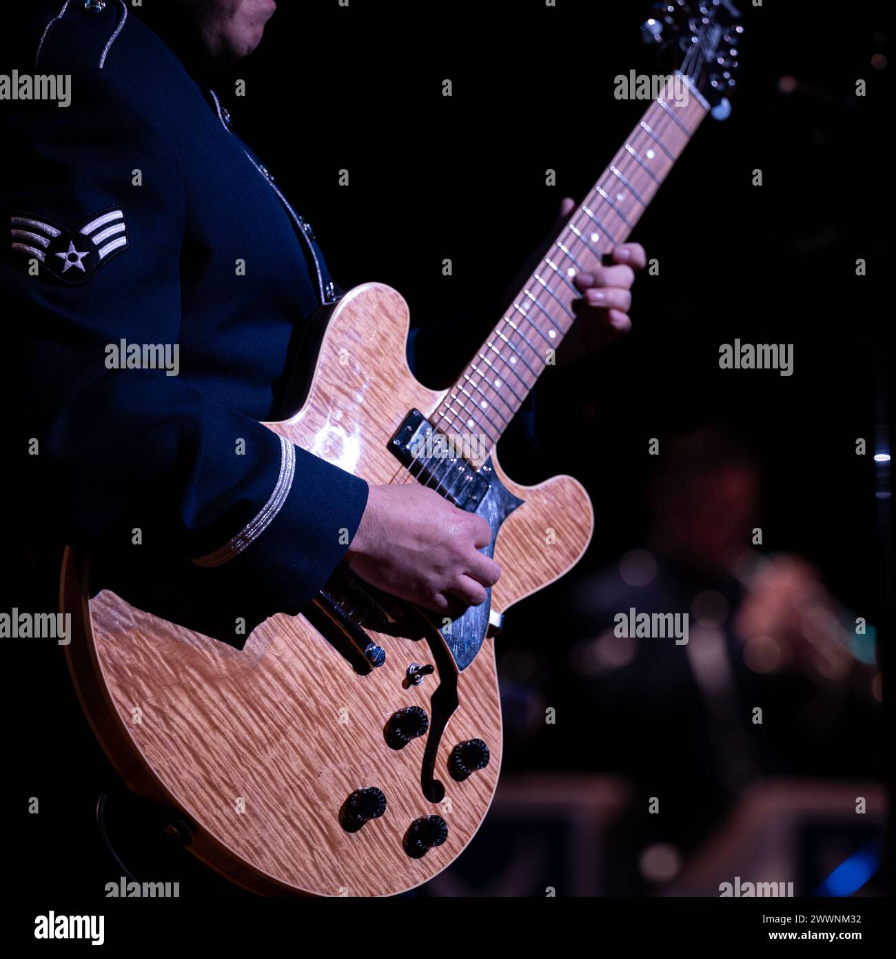 U.S. Air Force Senior Airman Christopher Arellano, Band of the Pacific ...
