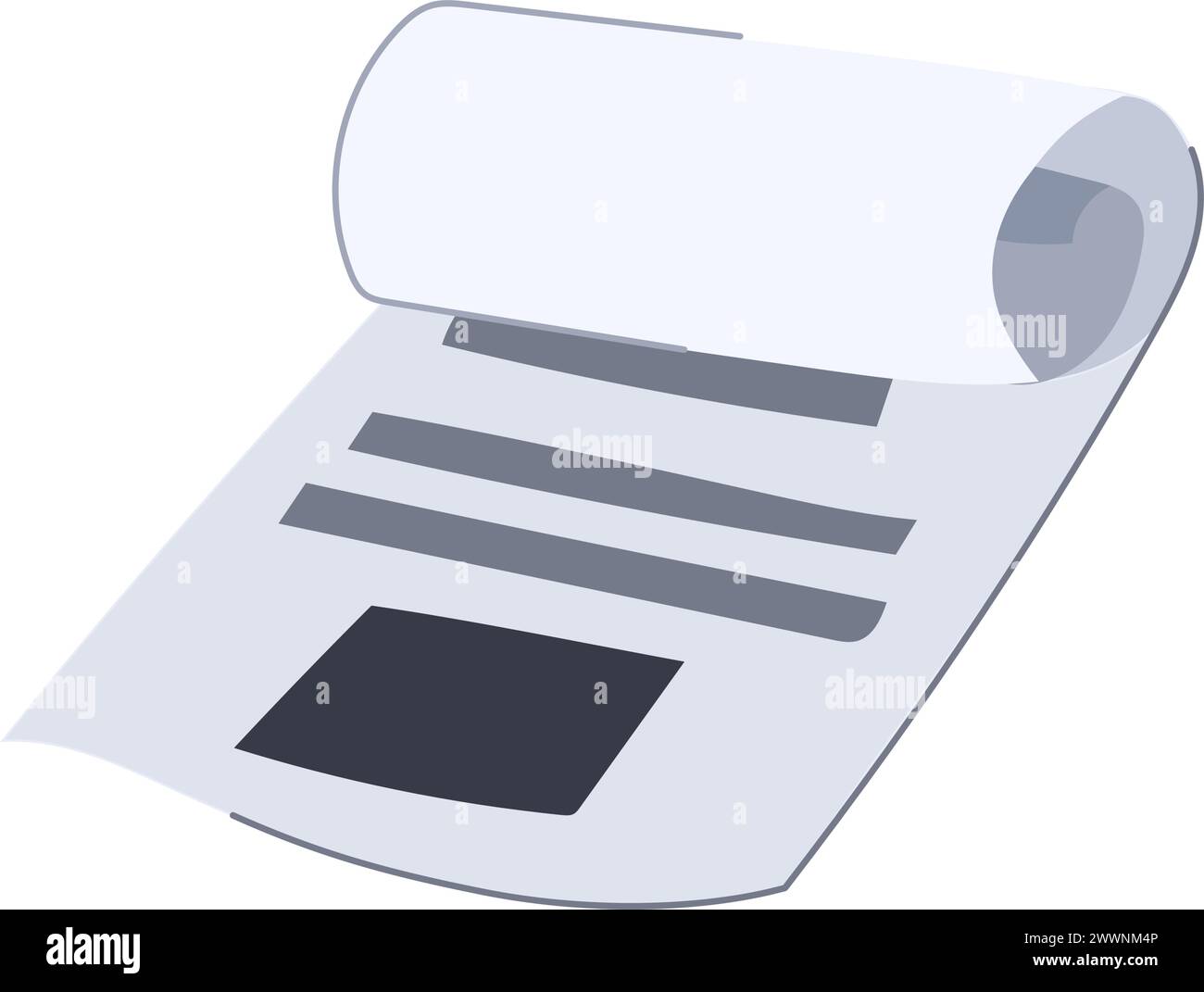 check receipt cartoon vector illustration Stock Vector Image & Art - Alamy