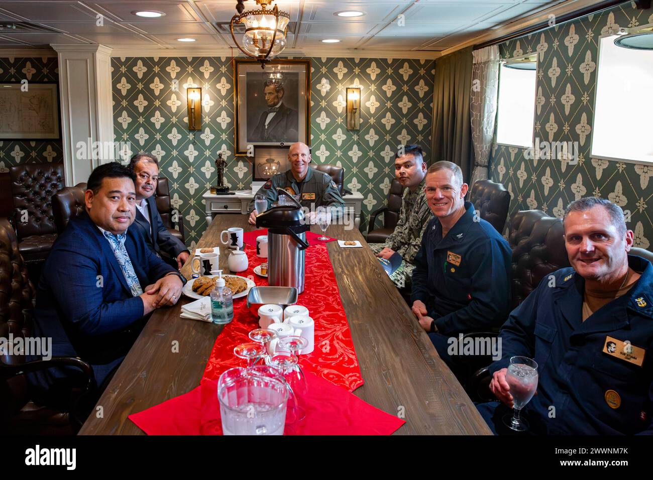 240221-N-CK999-1102 SAN DIEGO (Feb. 21, 2024) Capt. Pete Riebe ...