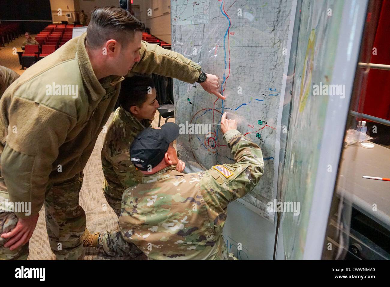 U.S. Army Soldiers assigned to the 62nd Medical Brigade, based at Joint Base Lewis-McChord, map ...