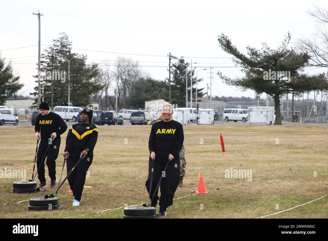 The sprint drag carry is one of the events soldiers are required to ...