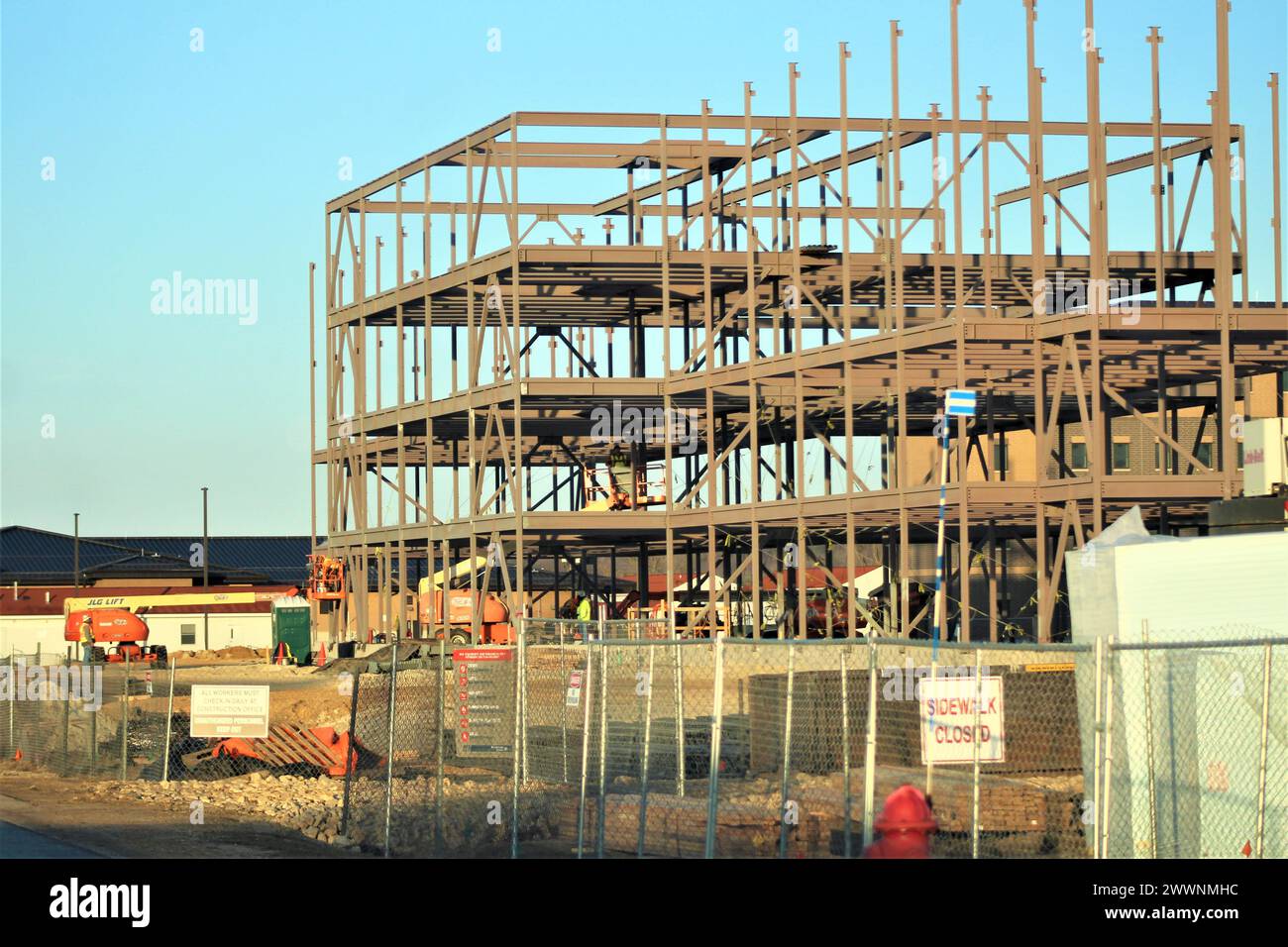 The construction area for a new $28.08 million barracks building is ...