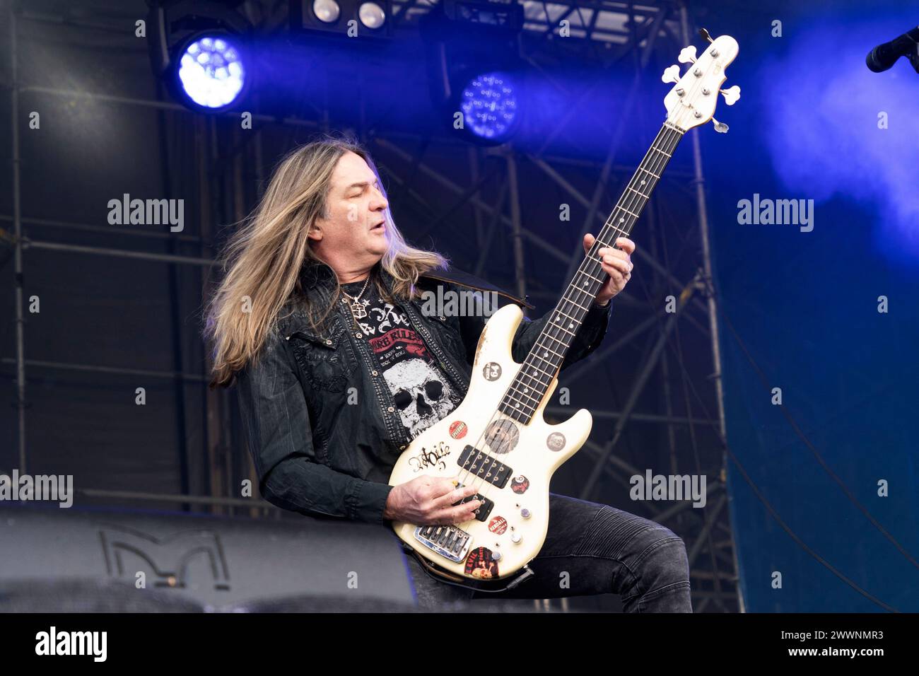 Marc Lynn von Gotthard live beim 25. SnowpenAir 2024 auf dem Männlichen ...