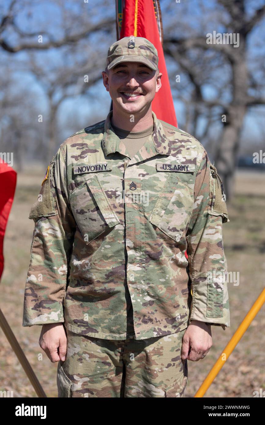 Staff Sgt. Nicholas Novotny, a soldier assigned to the 34th Infantry ...