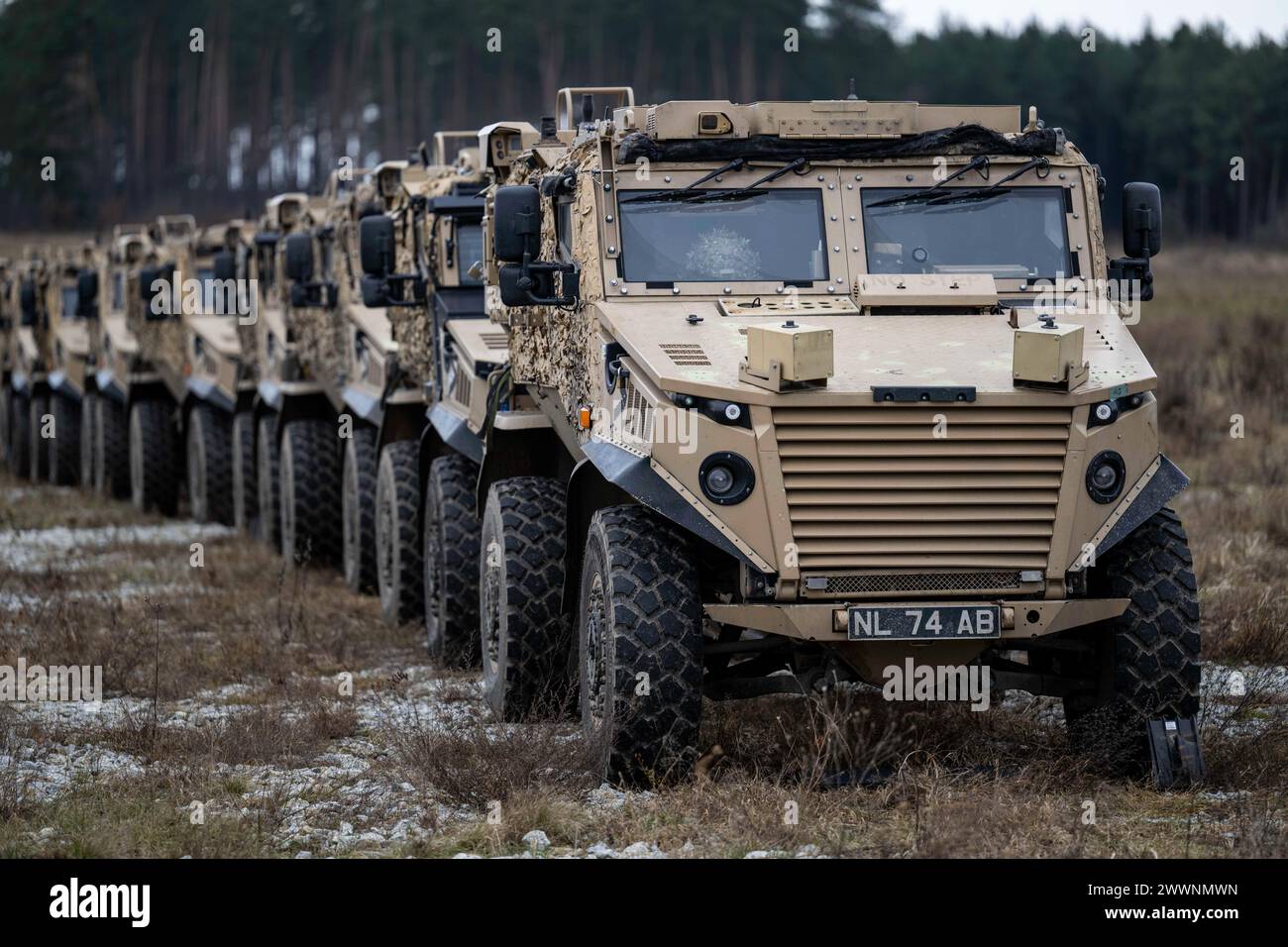 UK Reconnaissance vehicles stationary Stock Photo - Alamy