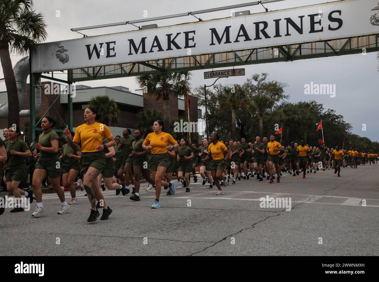 New Marines with Hotel Company, 2nd Recruit Training Battalion ...