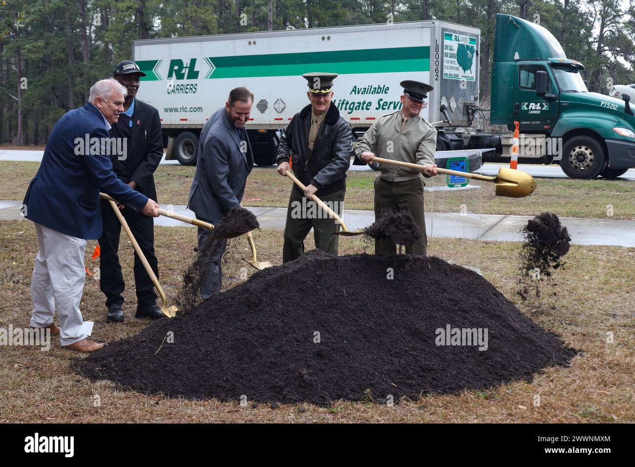 U.S. Marine Corps Col. Mark Bortnem, commanding officer, Marine Corps ...