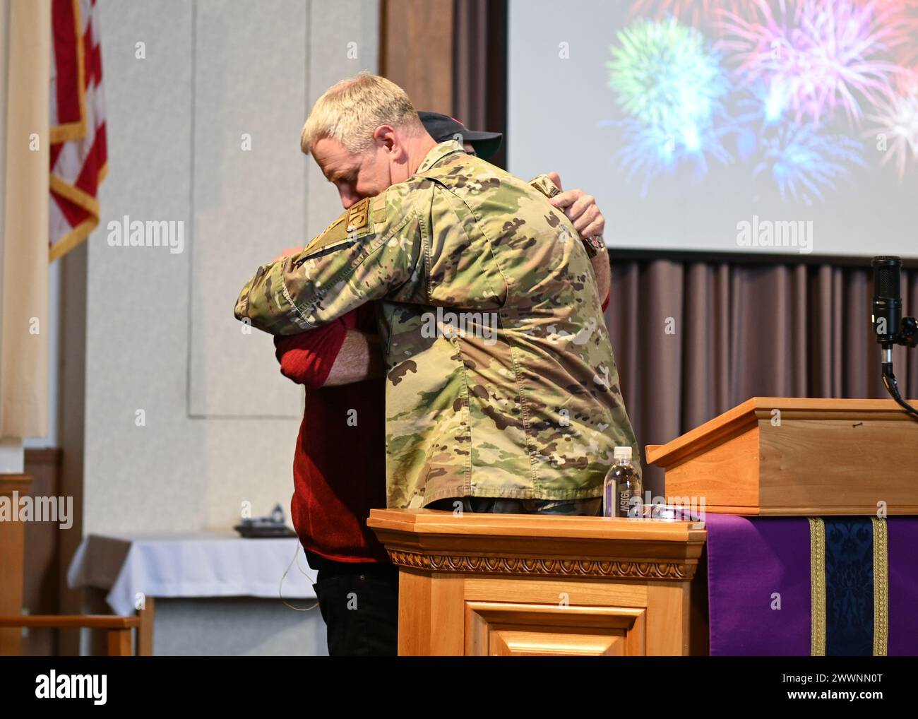 U.S. Air Force Lt. Col. Robert Bohnsack, 30th Chaplain Corps chaplain ...