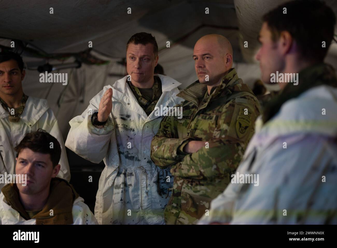 U.S. Army Col. Jimmy Howell (center), commander, 2nd Infantry Brigade ...