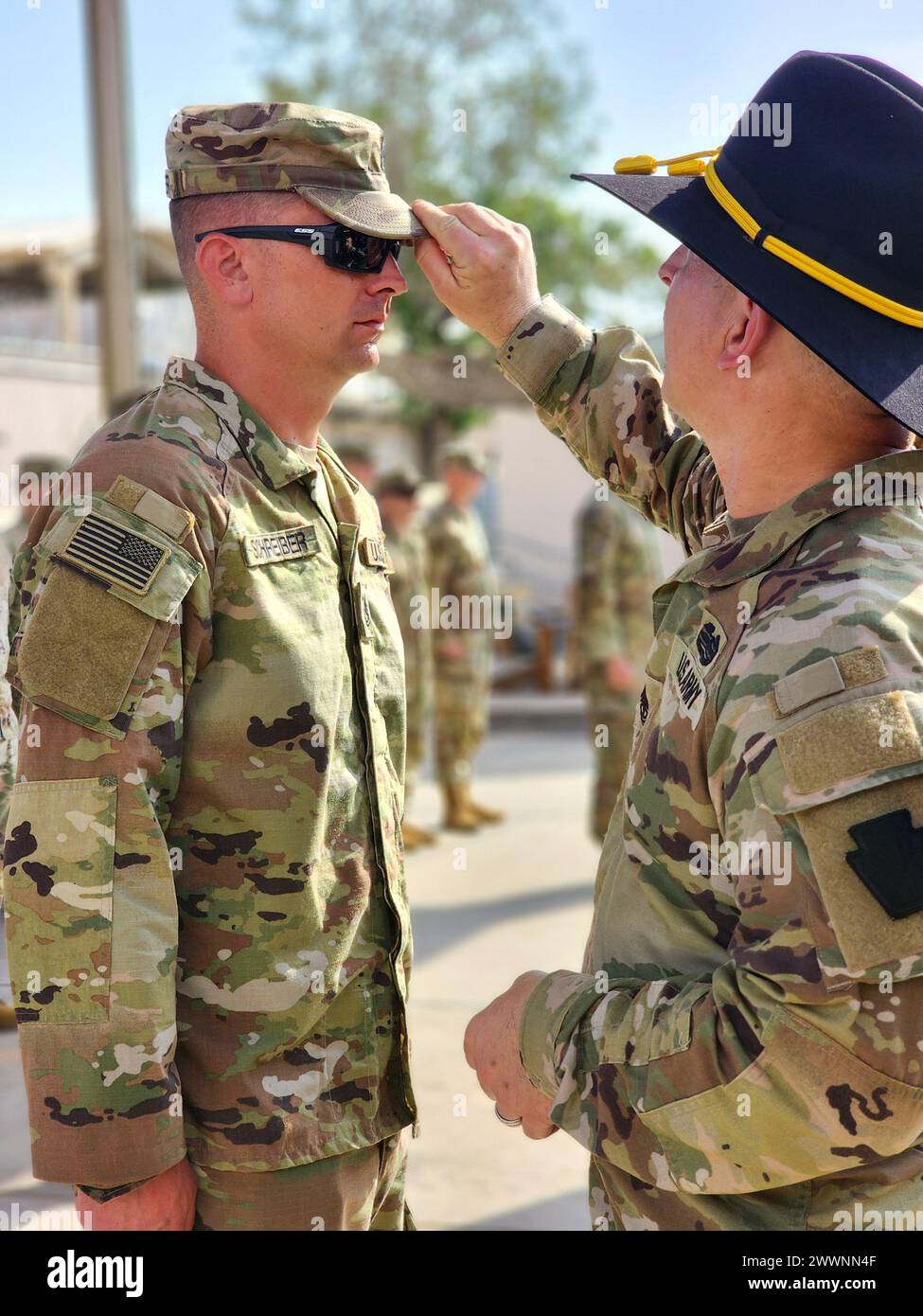 U.S. Army Staff Sgt. Joshua Schreiber, a section leader with Alpha ...