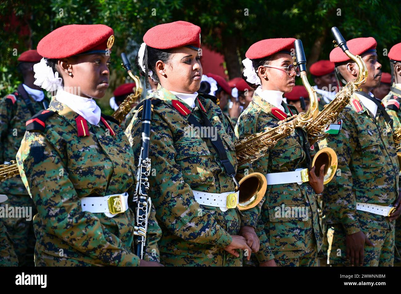 Military and diplomatic leaders from various participating nations ...