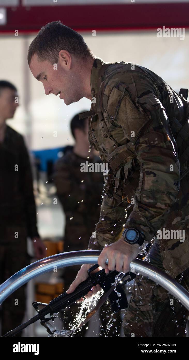 U.S. Army Sgt. 1st class Anthony Hegberg, a medic assigned to ...